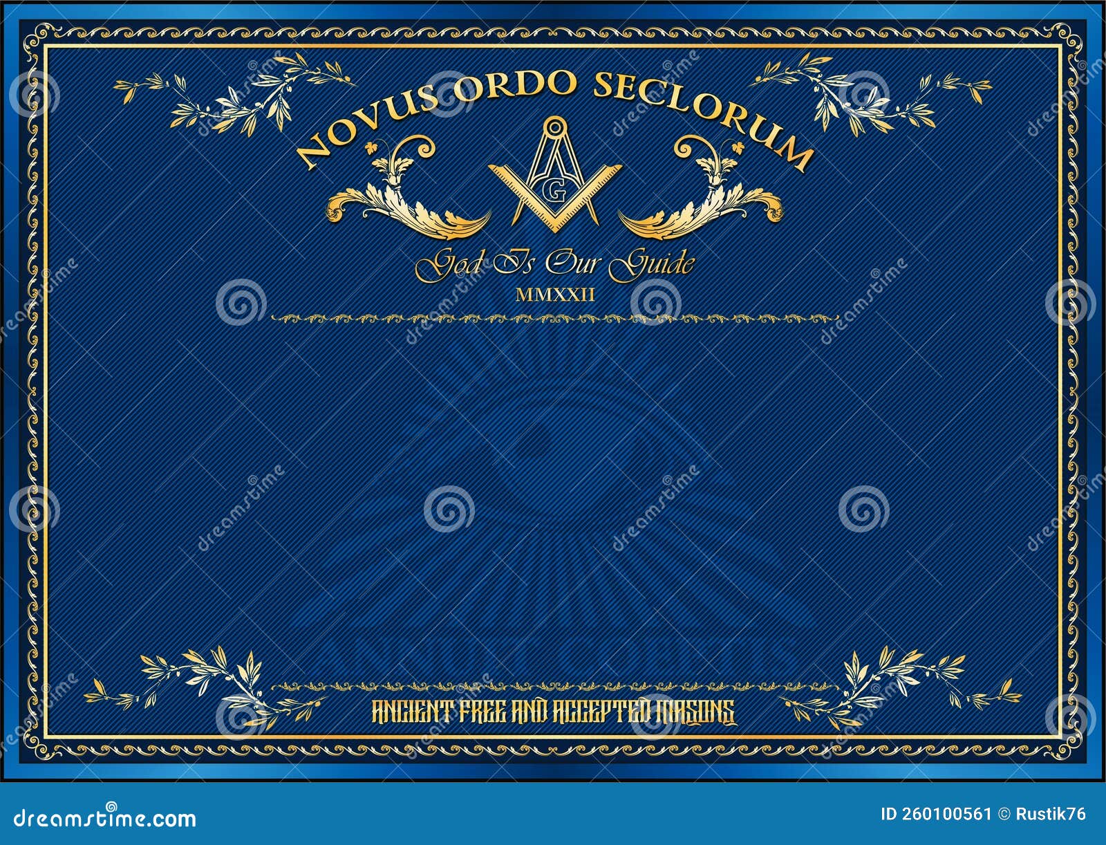 Horizontal Blank for Creating Certificates, Diplomas or Securities ...