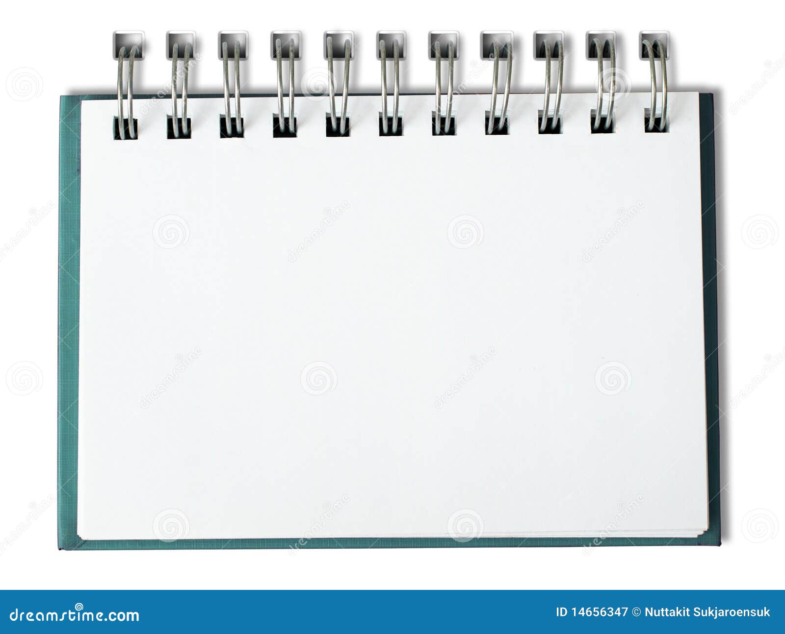 Horizontal Blank Note Book stock image. Image of close - 14656347