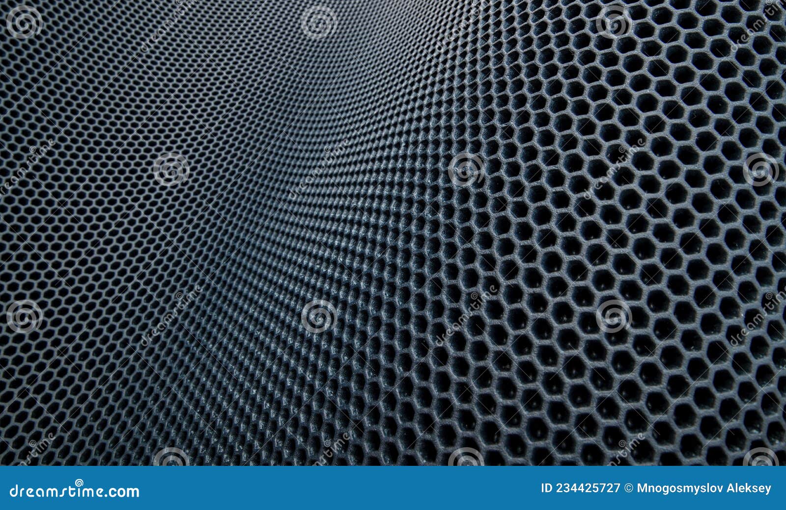 Horizontal Blue Flexible Bend Abstract Trellised or Cellular Background ...