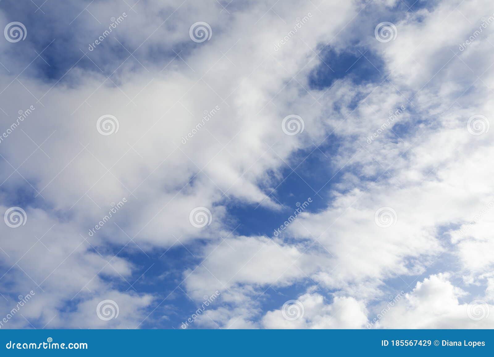 Many and Hard Clouds in Blue Sky Stock Image - Image of hard, dreamy ...