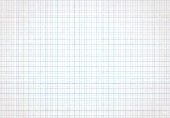 Horizontal Blue Squared, Grid White Maths Paper. Background for School ...