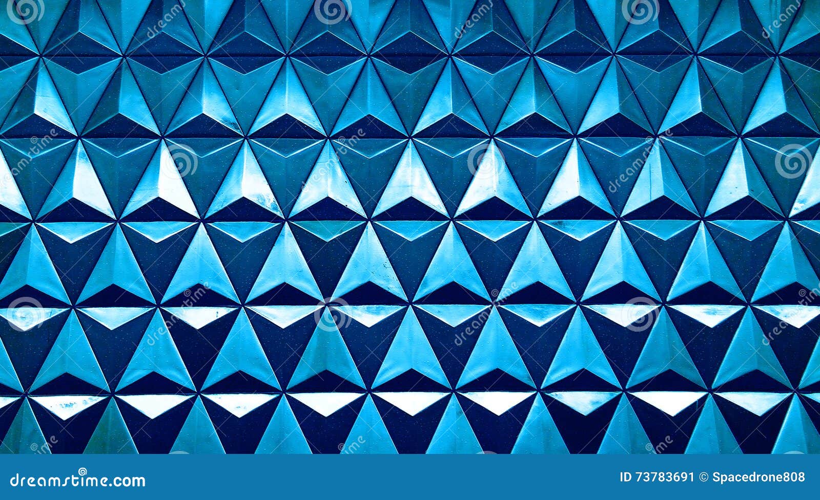 Horizontal Blue Triangle Cells with Water Drops Illustration Bac Stock ...