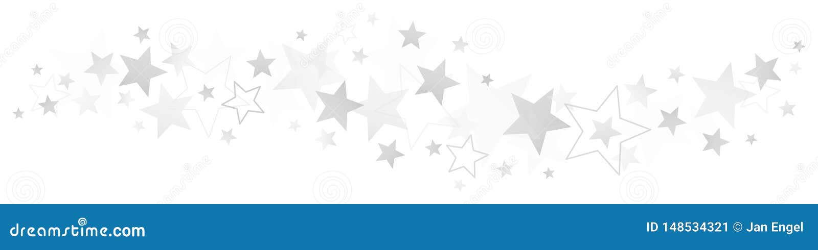 Border Different Silver and Gray Stars Stock Vector - Illustration of ...