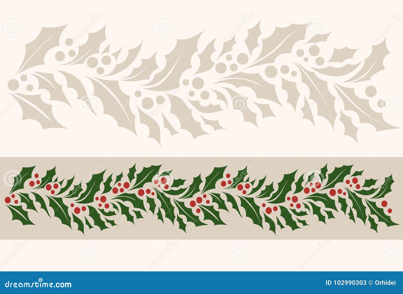 Horizontal Border With Cute Chickens On The Roost Isolated On White ...