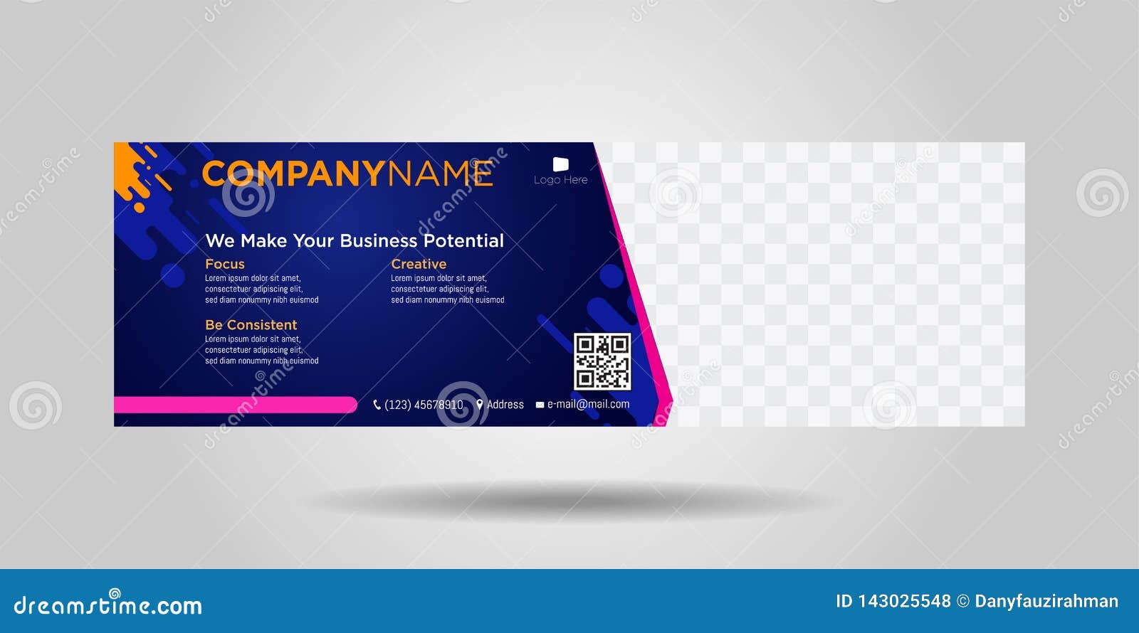 Horizontal Business Banners Simple Modern Design-03 Stock Illustration ...