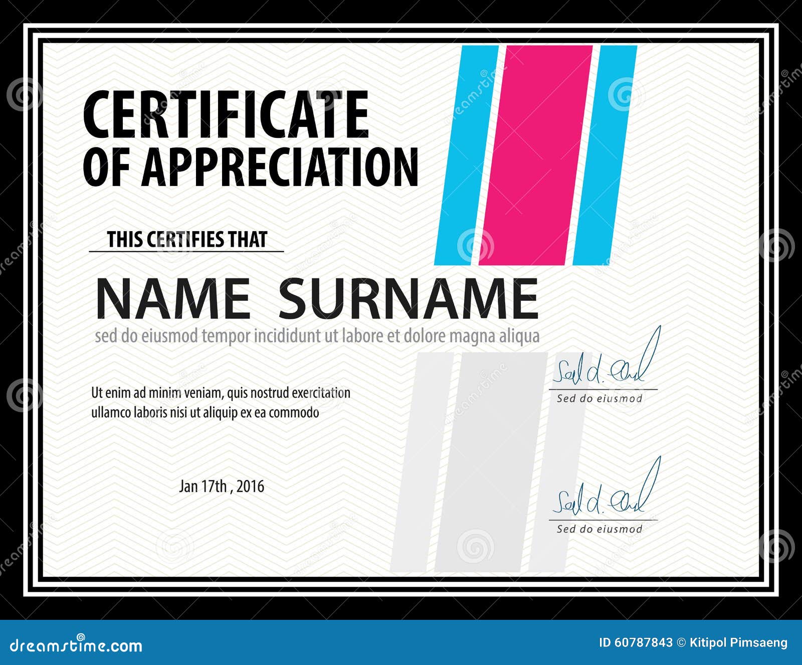 Horizontal Certificate Template,diploma,Letter Size ,vector Stock ...