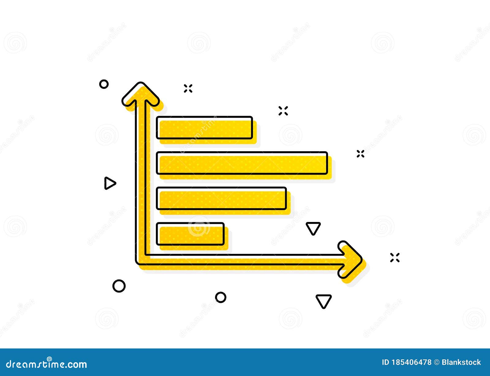 Horizontal Chart Infographic Element Cartoon Vector | CartoonDealer.com ...