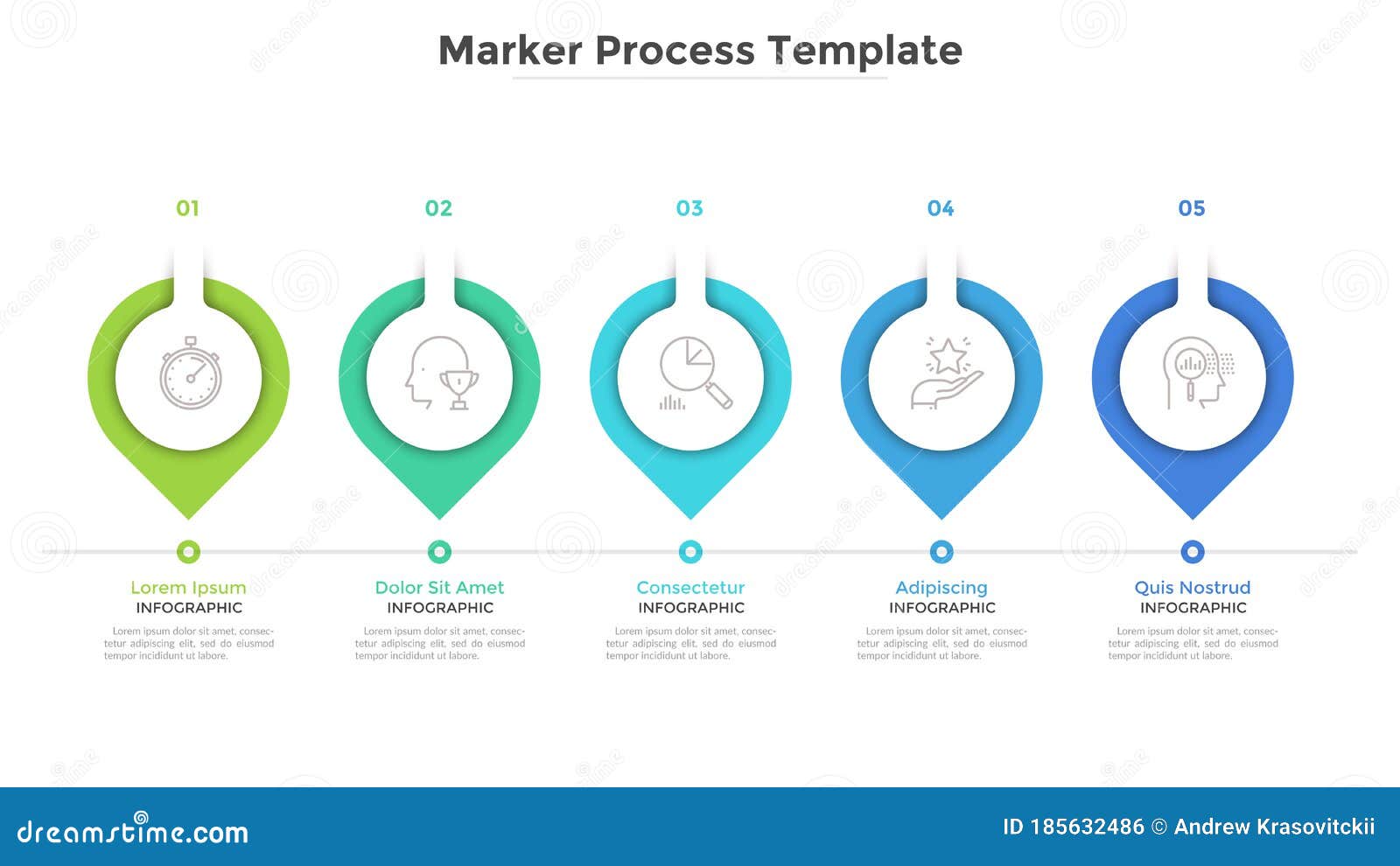 Modern Vector Infographic Template Stock Vector - Illustration of ...