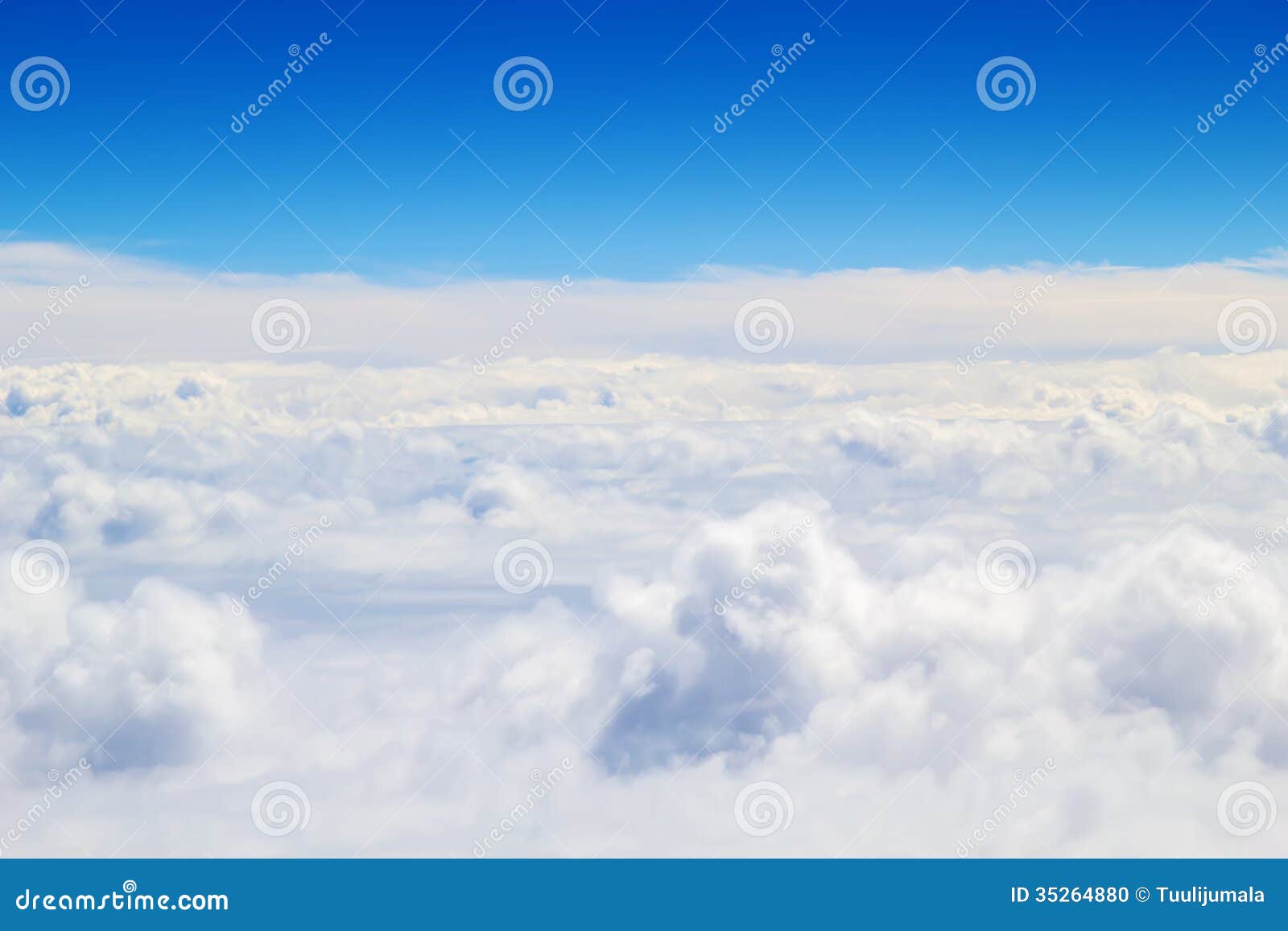 Horizontal Cloudscape Scenery Stock Photo - Image of clouds, space ...