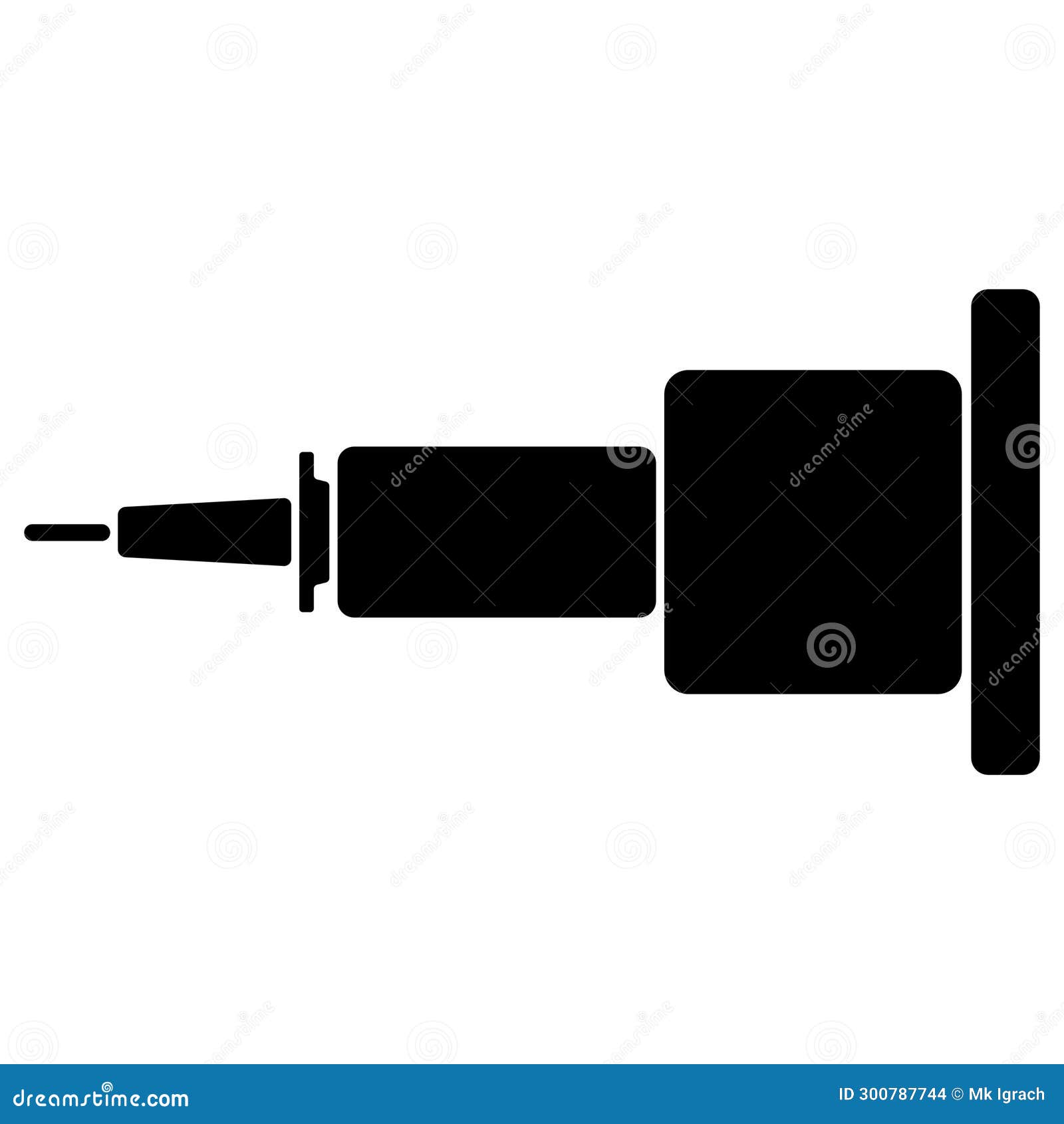 Horizontal CNC Machine Spindle Icon Stock Vector - Illustration of ...