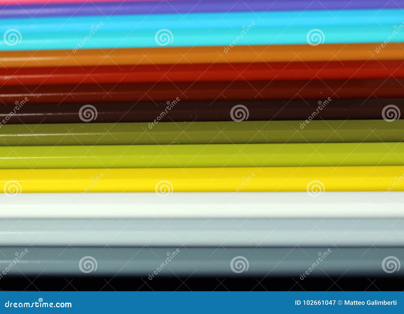 Horizontal Color Pencils Gradient Spectrum Texture Stock Image - Image ...