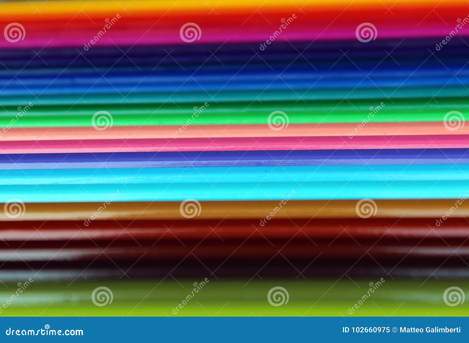 Horizontal Color Pencils Gradient Texture Stock Image - Image of ...