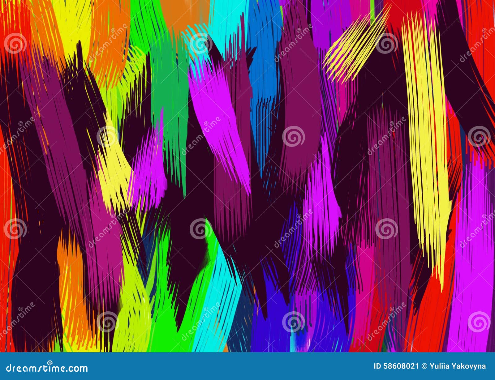 Horizontal Colorful Abstract Wallpaper. Stock Illustration ...