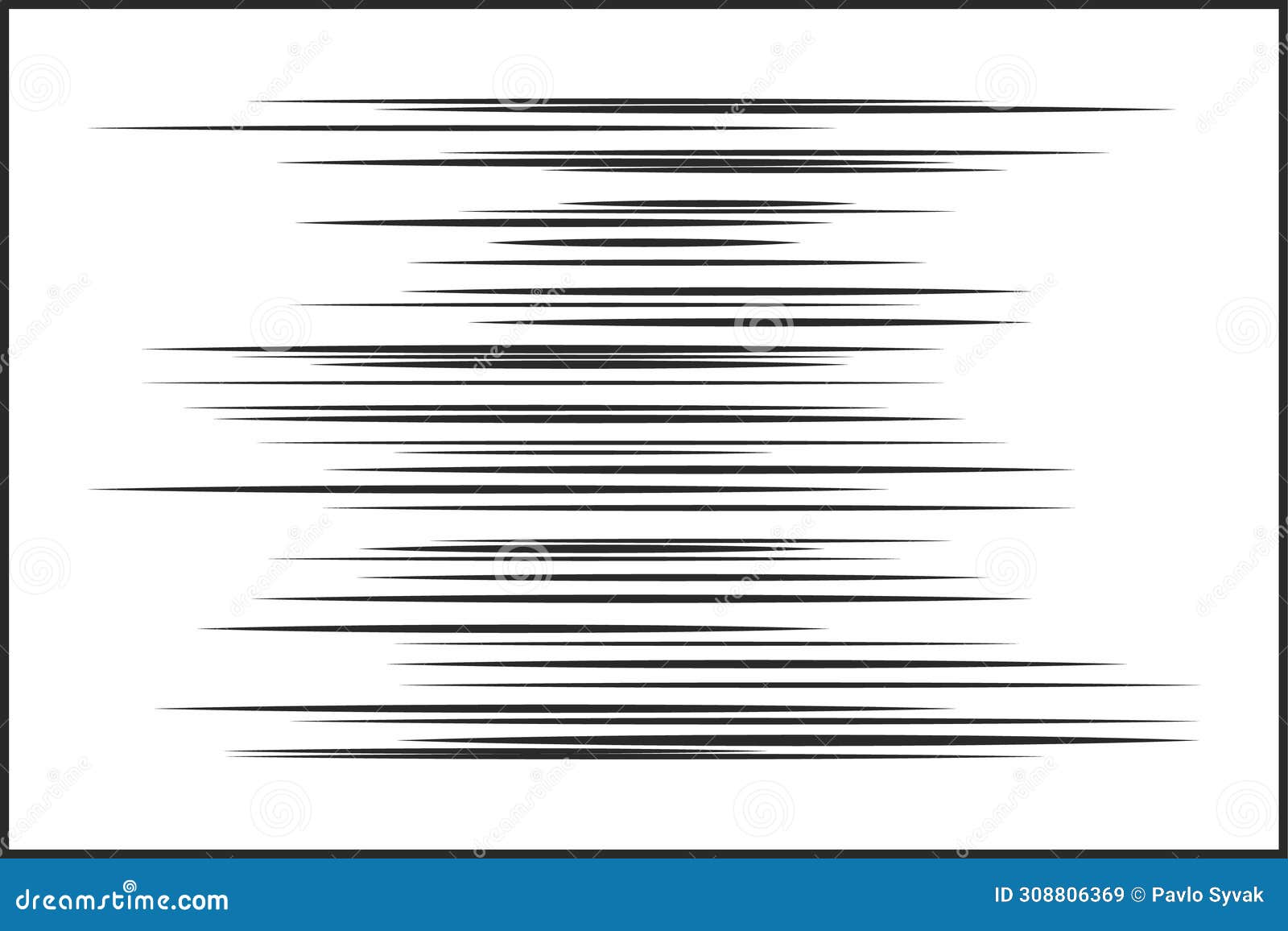 Horizontal Comic Speed Lines Convey Swift Movement, Emphasizing Speed ...