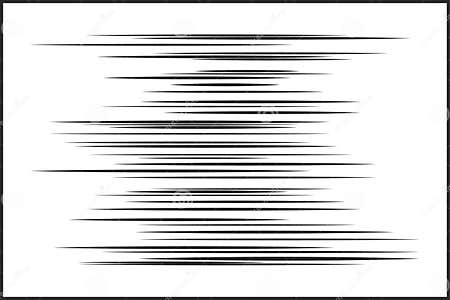 Horizontal Comic Speed Lines Convey Swift Movement, Emphasizing Speed ...