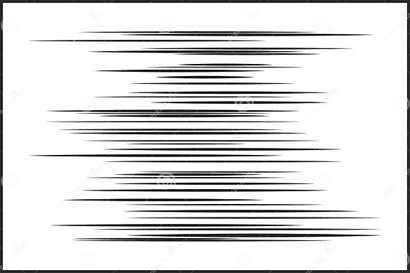 Horizontal Comic Speed Lines Convey Swift Movement, Emphasizing Speed ...