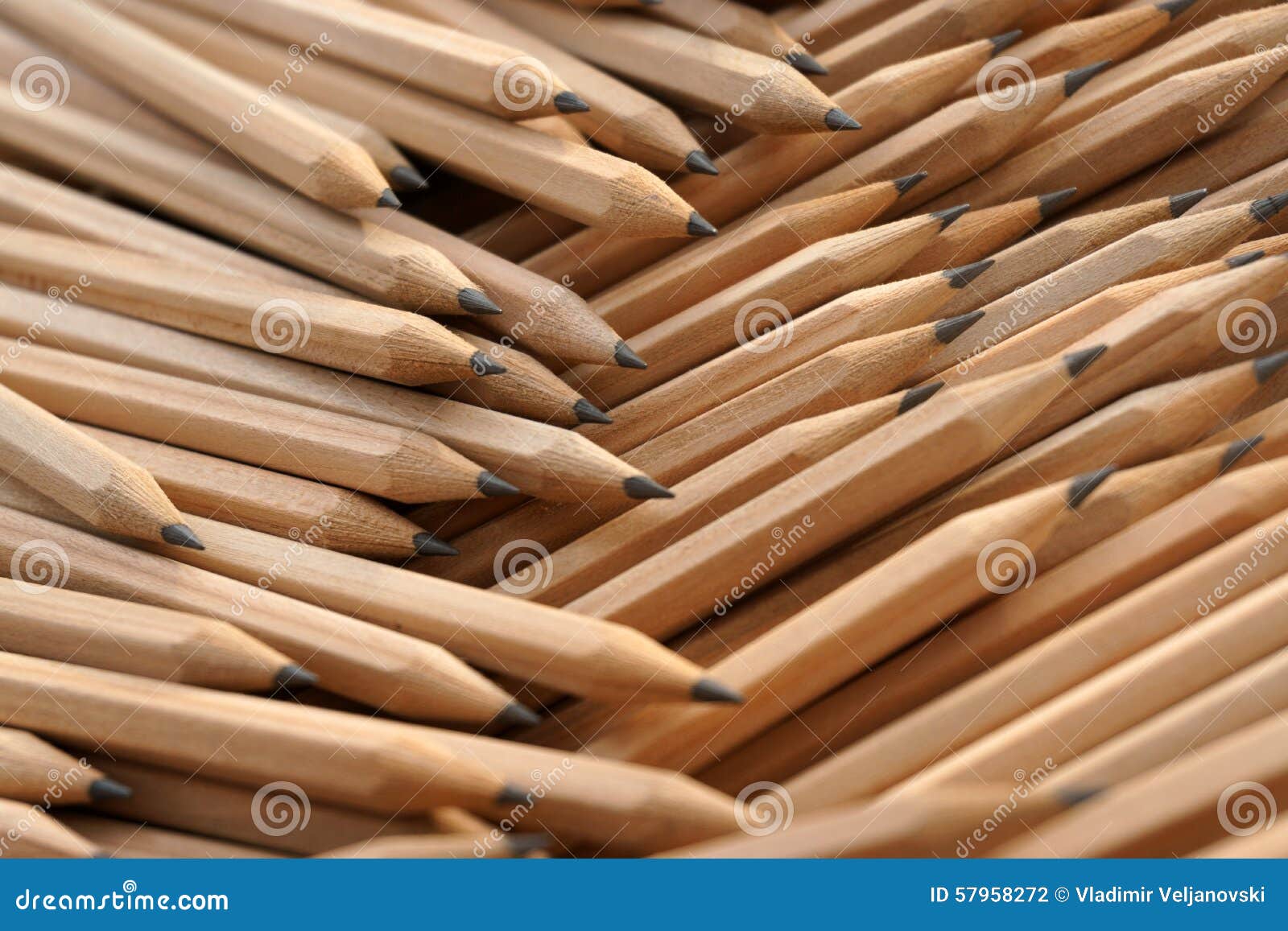 Horizontal Composition, of Pencils Stock Photo - Image of background ...