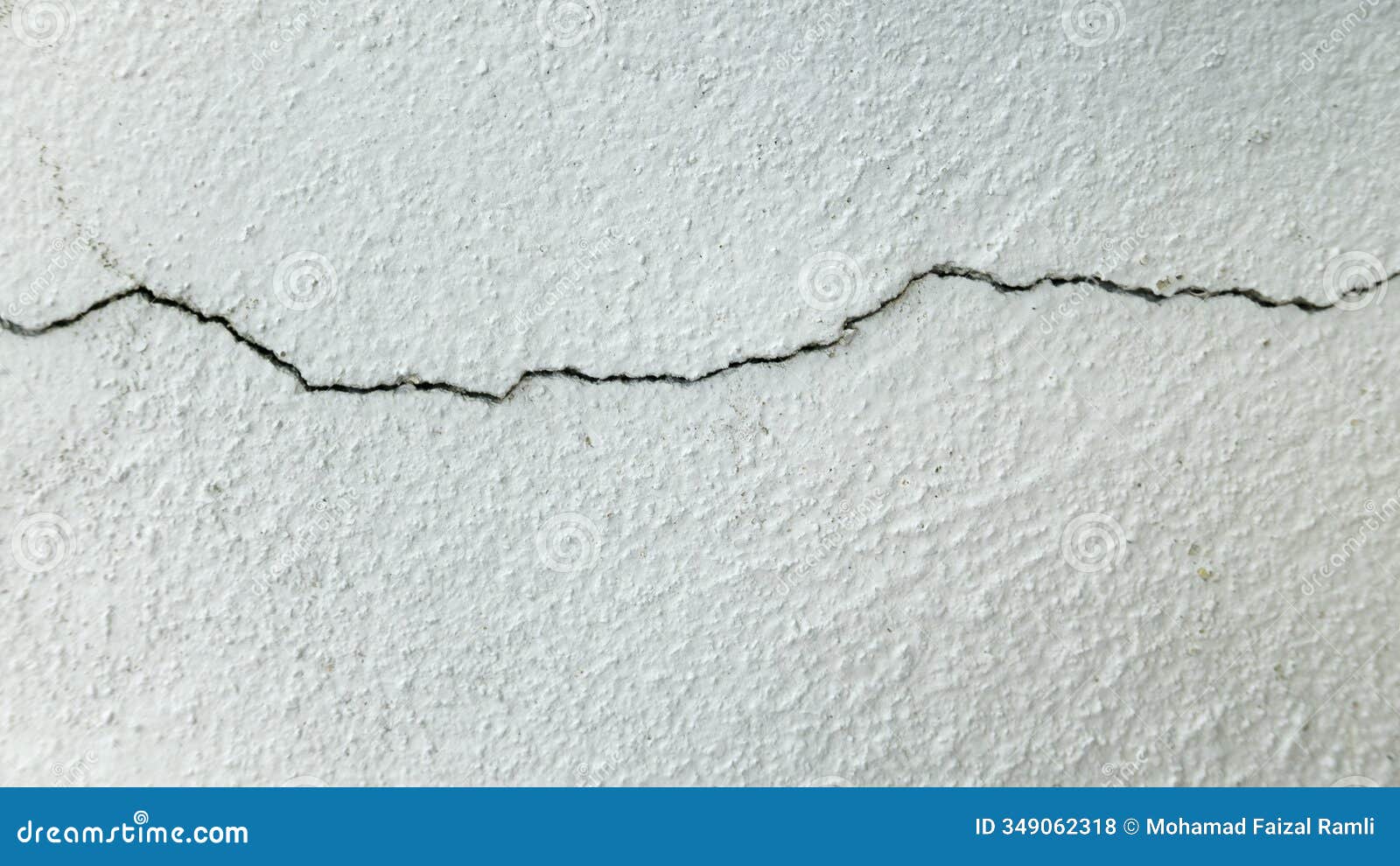 Horizontal Crack on Textured Wall Surface Stock Photo - Image of ...