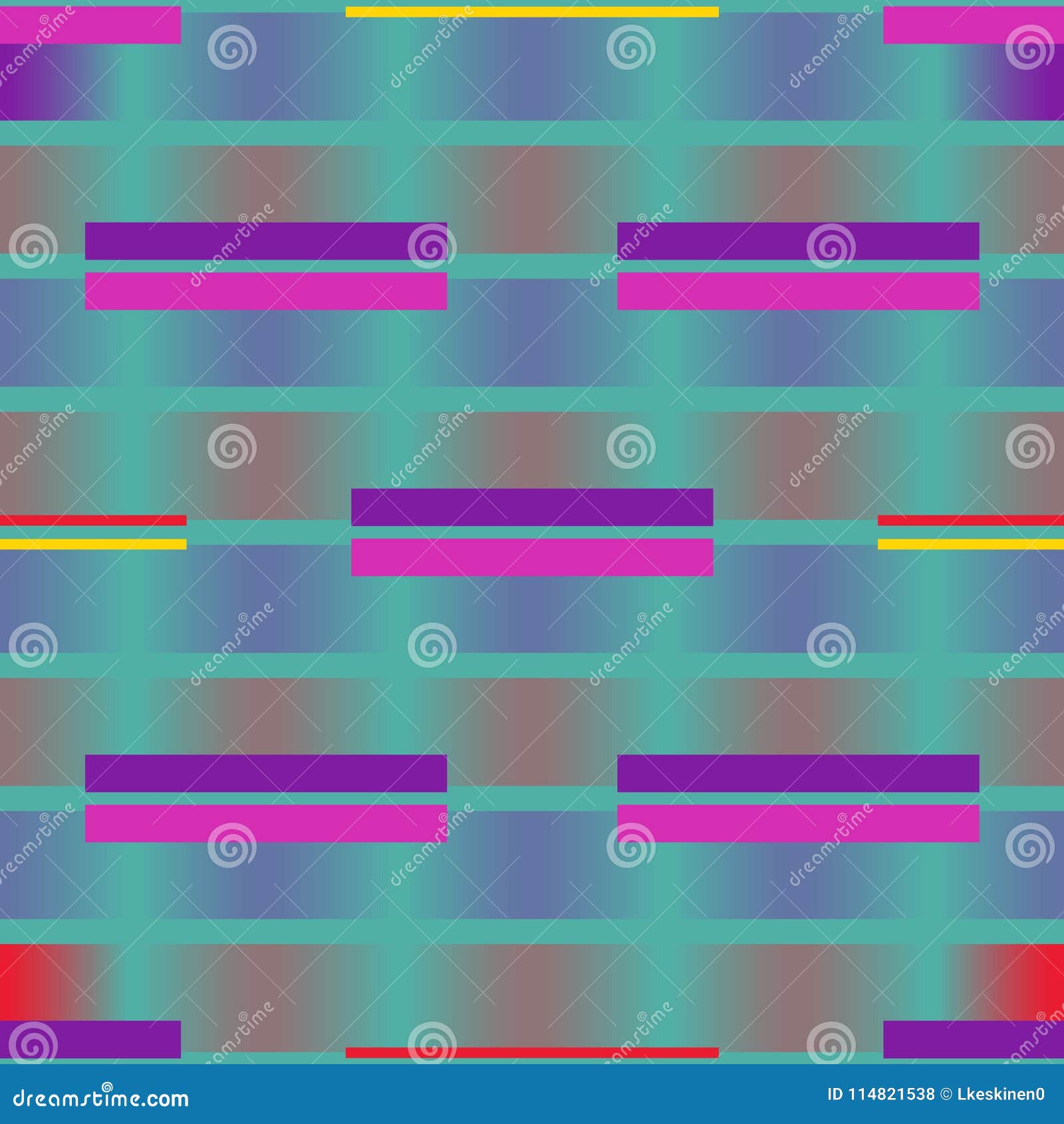 Horizontal 3d Lines Seamless Pattern Stock Vector - Illustration of ...