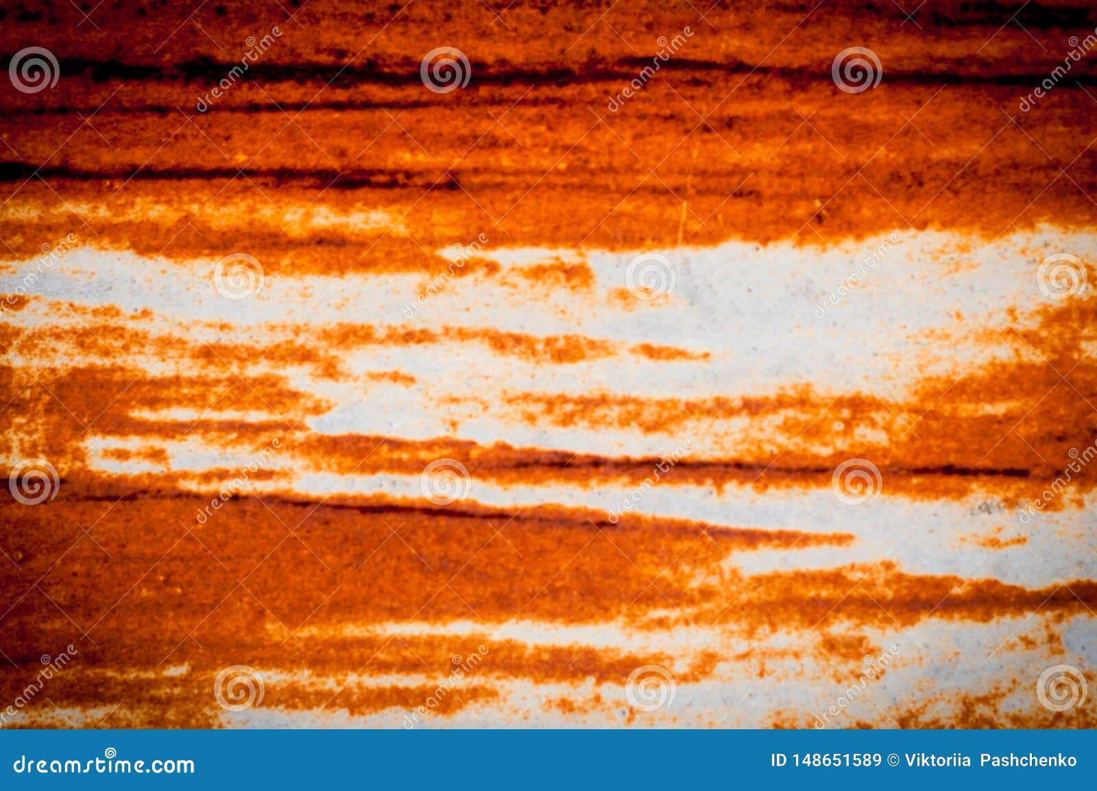 Horizontal Dark Cracked Orange Rust Stock Image - Image of horizontal ...