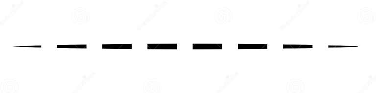 Horizontal Dashed, Segmented Lines Design Shape Element Stock Vector ...