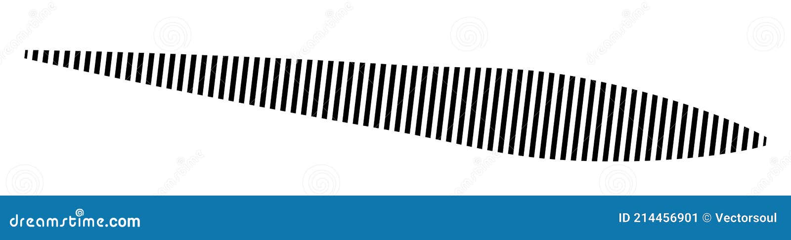 Horizontal Dashed, Segmented Lines Design Shape Element Stock Vector ...