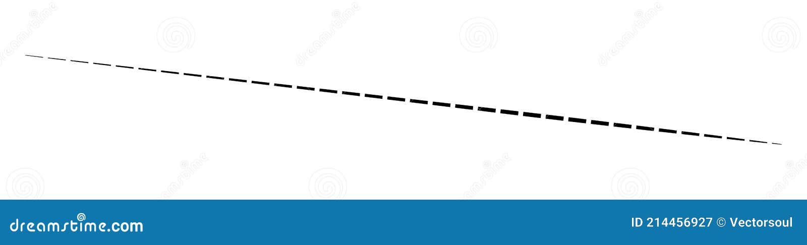 Horizontal Dashed, Segmented Lines Design Shape Element Stock Vector ...