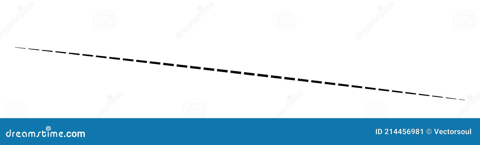 Horizontal Dashed, Segmented Lines Design Shape Element Stock Vector ...