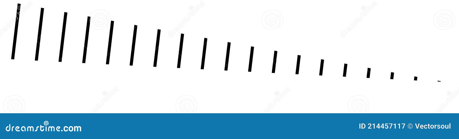 Horizontal Dashed, Segmented Lines Design Shape Element Stock Vector ...