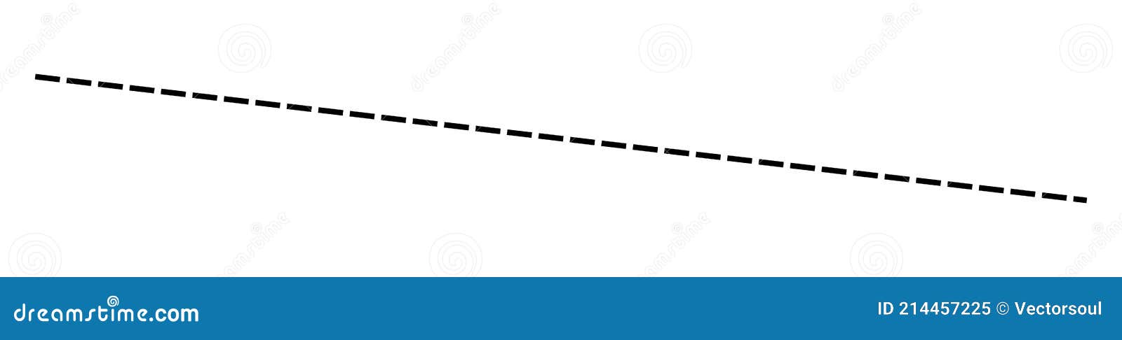 Horizontal Dashed, Segmented Lines Design Shape Element Stock Vector ...
