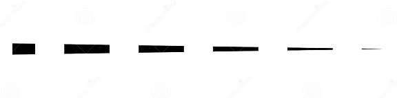 Horizontal Dashed, Segmented Lines Design Shape Element Stock Vector ...