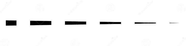 Horizontal Dashed, Segmented Lines Design Shape Element Stock Vector ...