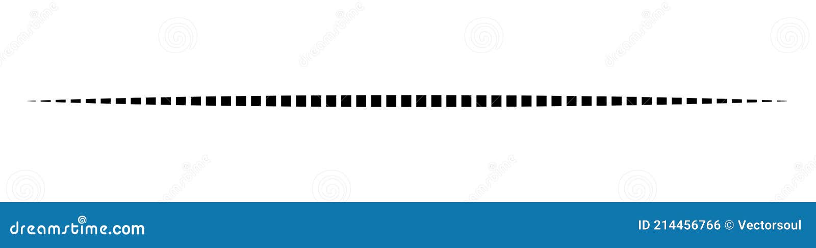 Horizontal Dashed, Segmented Lines Design Shape Element Vector ...
