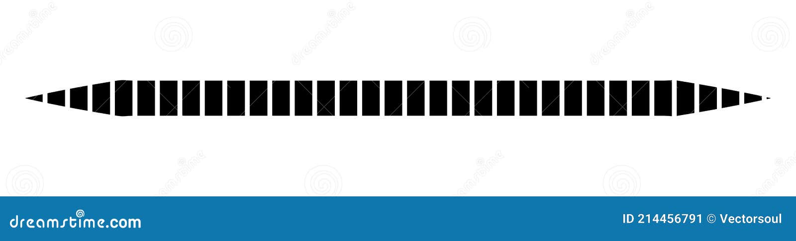 Horizontal Dashed, Segmented Lines Design Shape Element Cartoon Vector ...