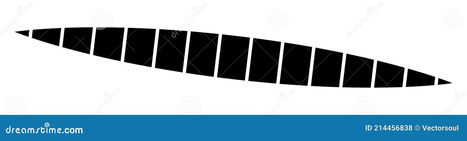 Horizontal Dashed, Segmented Lines Design Shape Element Cartoon Vector ...