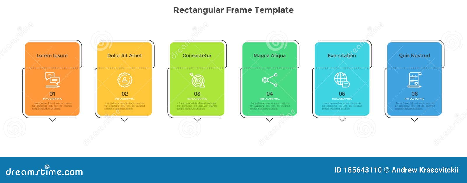 Modern Infographic Vector Template Stock Vector - Illustration of ...