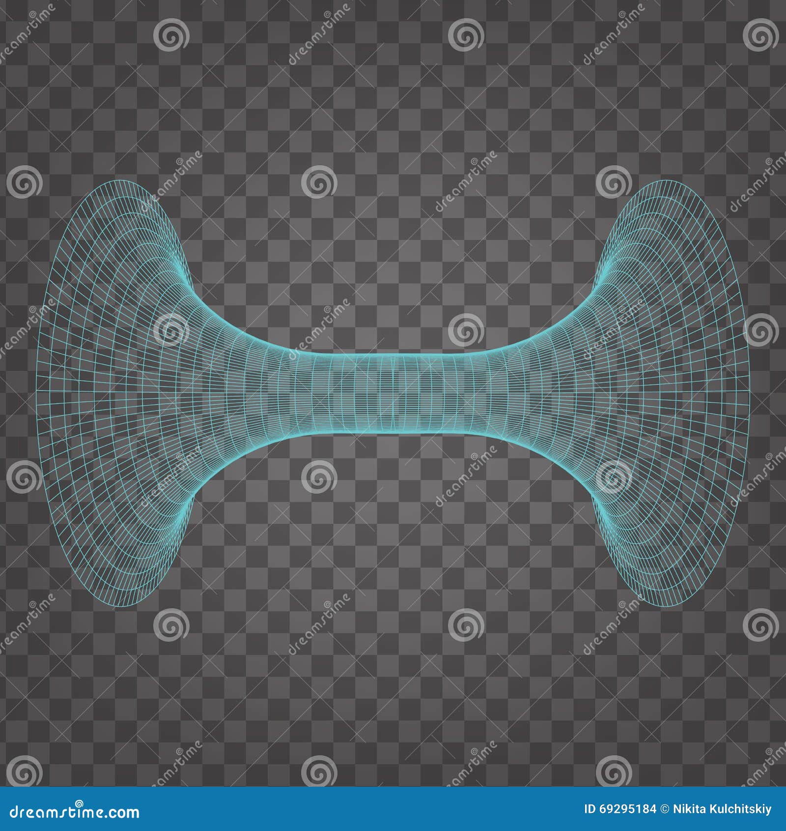 Horizontal Digital Tube on Transparent Background Stock Vector ...