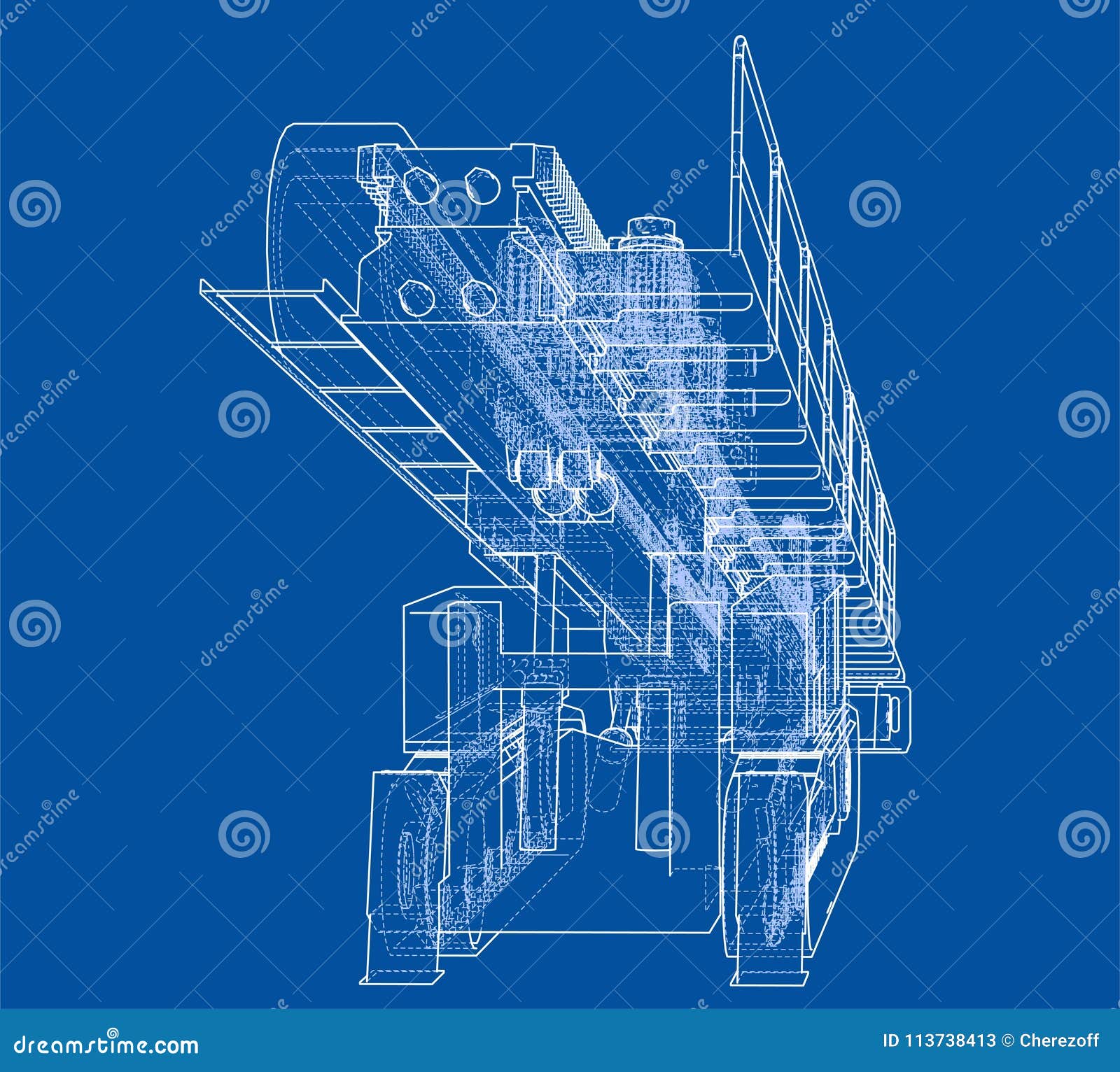 Horizontal Directional Drilling Machine Vector Stock Vector ...