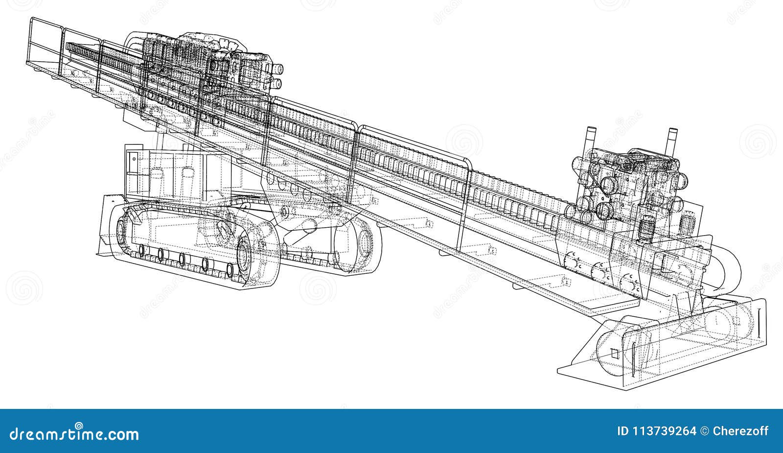 Horizontal CNC Machine Spindle Icon Vector Illustration | CartoonDealer ...