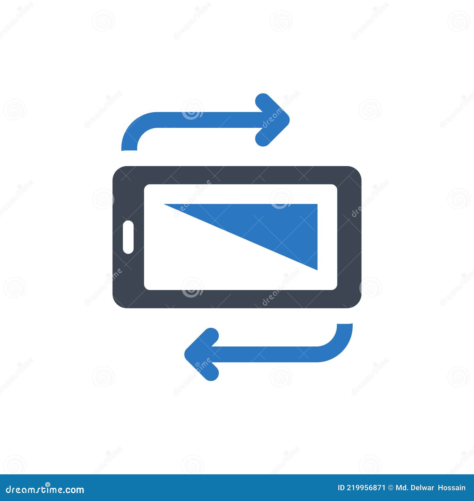 Horizontal display icon stock vector. Illustration of illustrations ...