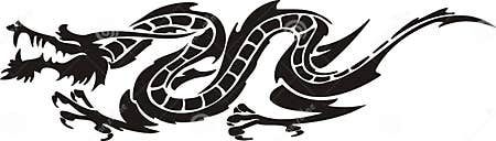 Horizontal Dragons. stock vector. Illustration of dinosaur - 17275887