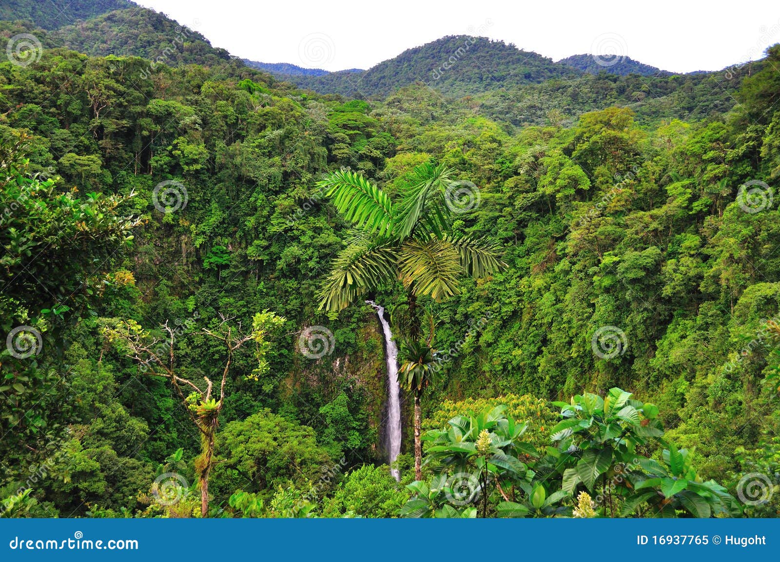 Horizontal du Costa Rica image stock. Image du panoramique - 16937765