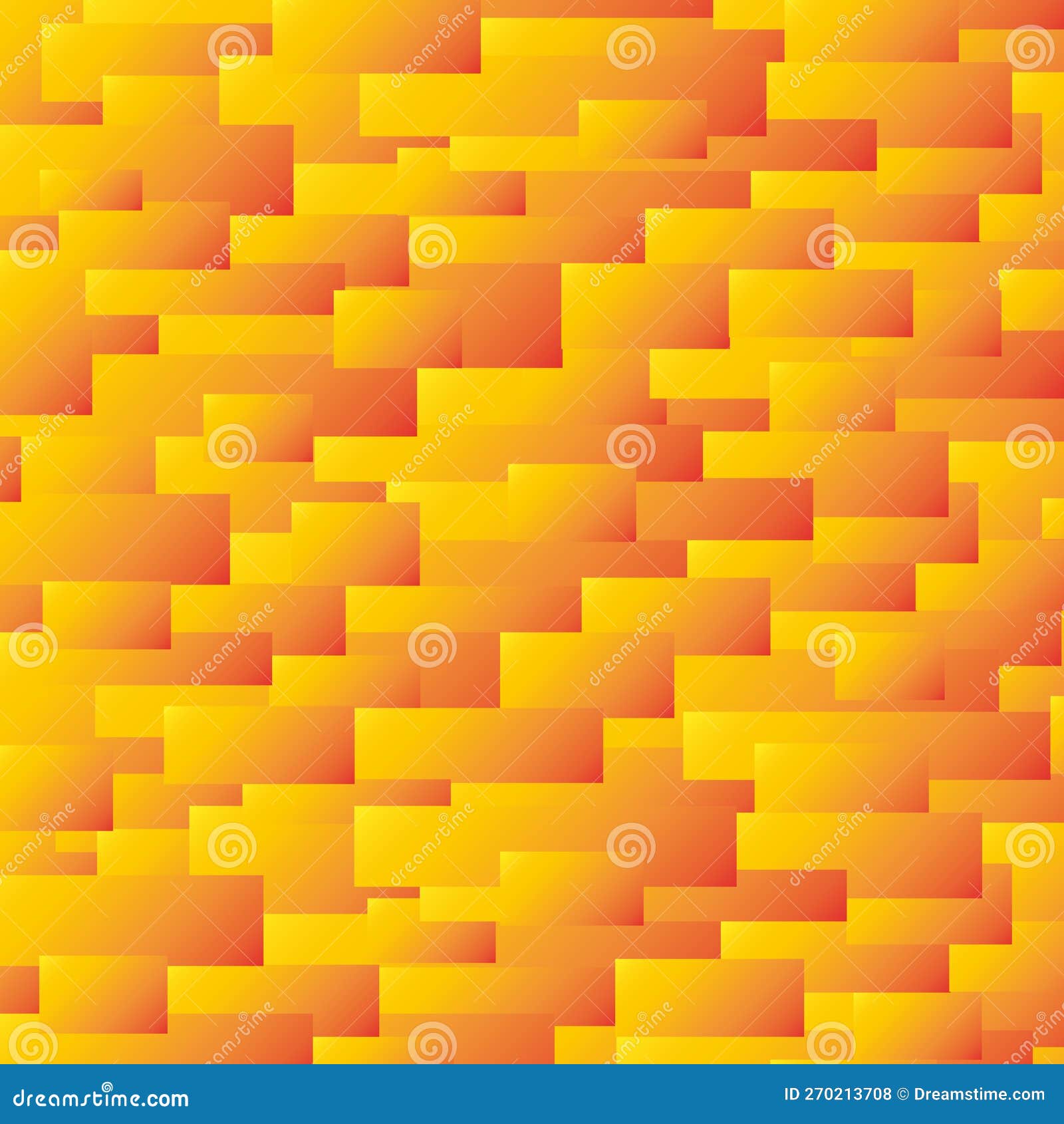Horizontal Dynamic Yellow-orange Rectangles in Light Space Style. Stock ...