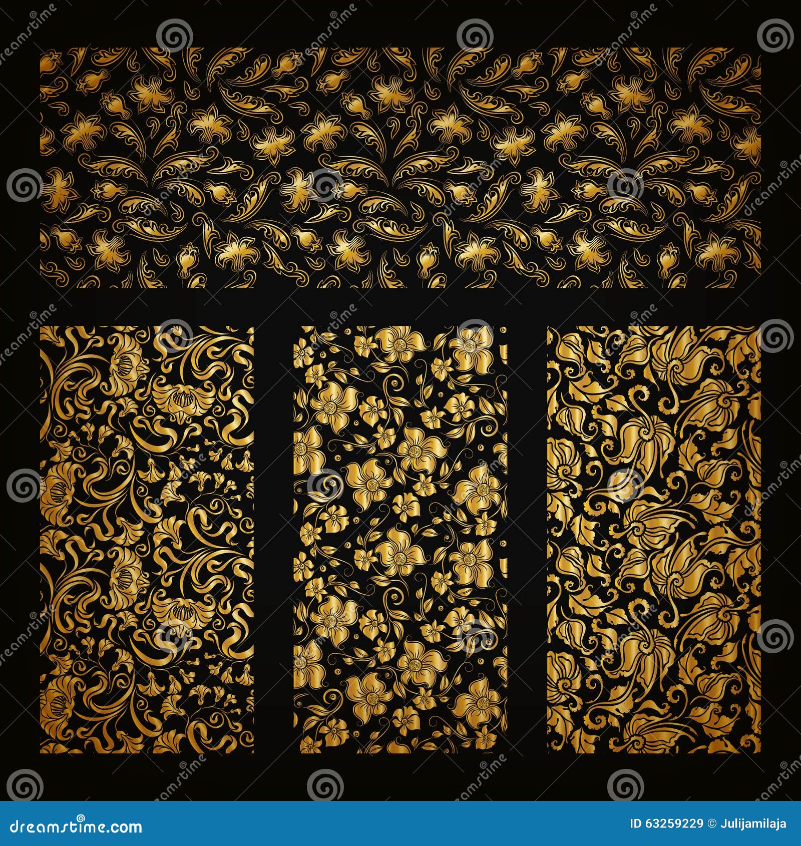 Horizontal Elements Decoration Vector Stock Vector - Illustration of ...