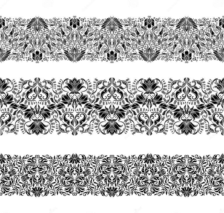 Horizontal Elements Decoration Vector Stock Vector - Illustration of ...