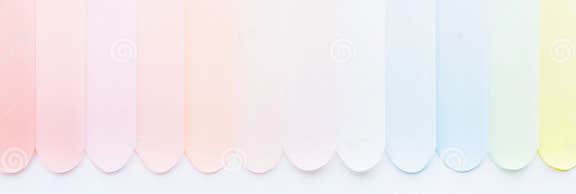 Pastel Color Palette: Row of Rounded Rectangles in Soft Hues on White ...