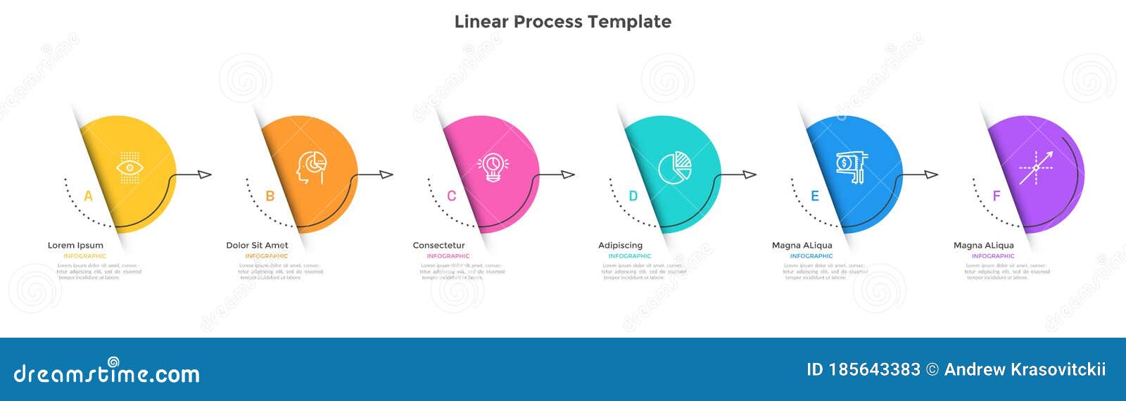 Modern Infographic Vector Template Stock Vector - Illustration of ...