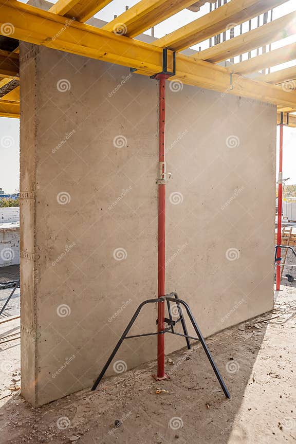 Horizontal Formwork at the Construction Stock Photo - Image of panel ...