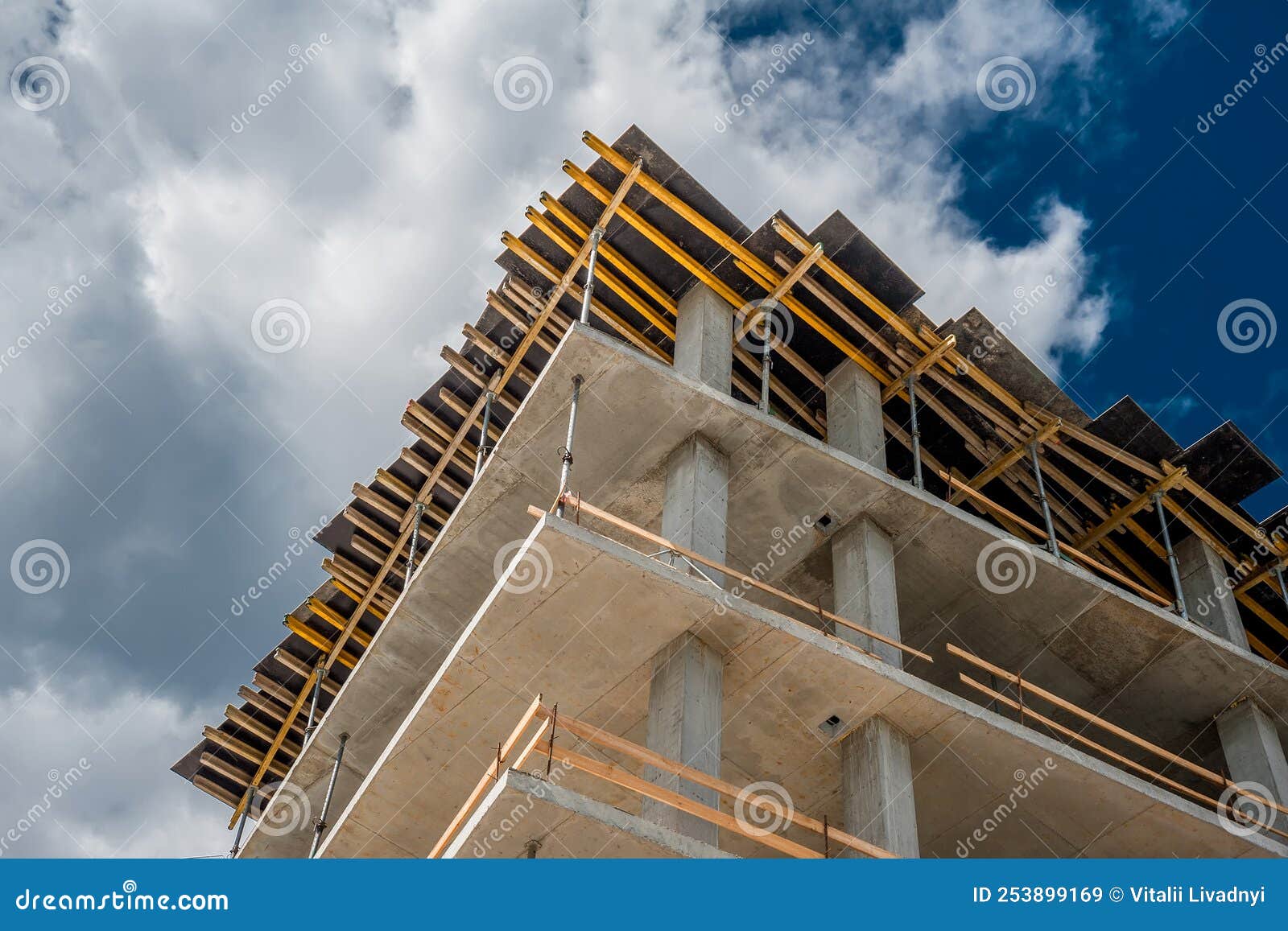 Horizontal Formwork on the Construction Stock Image - Image of frame ...