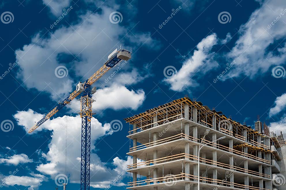 Horizontal Formwork on the Construction Stock Photo - Image of building ...